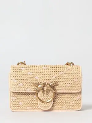 Pinko Pinko Woven Mini Bag With Bird Clasp Rope
