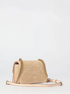 Pinko Woven Mini Bag With Bird Clasp - Rope