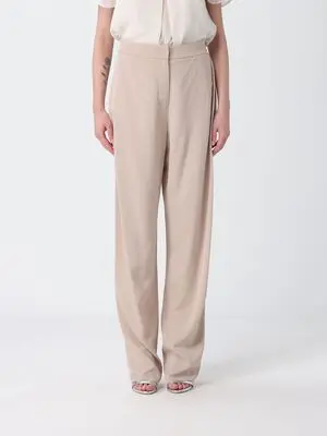 Emporio Armani Tailored Wide Leg Pants - Beige