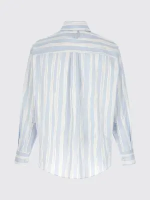 Jacquemus Cotton Shirt With Graphic Print - Blue