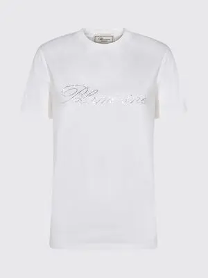 Blumarine Embellished T-shirt - Natural