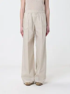 Brunello Cucinelli Wide Leg Trousers - Cream