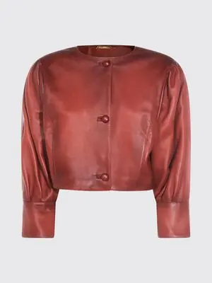 Chloé Nappa Leather Jacket - Brown