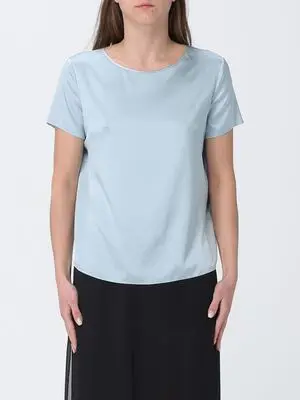 Emporio Armani Short Sleeve Top - Sky Blue