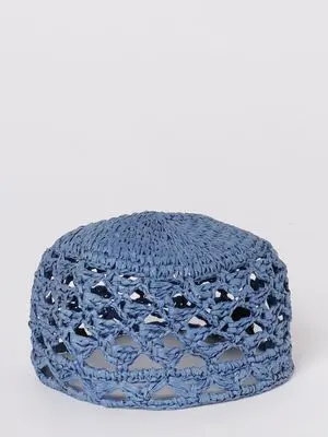 Emporio Armani Crocheted Turban Hat
