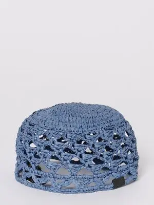 Emporio Armani Crocheted Turban Hat
