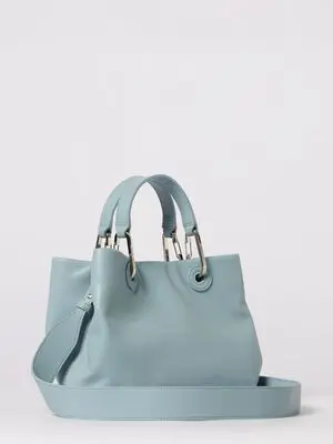 Emporio Armani Handbag With Top Handles And Shoulder Strap - Gnawed Blue