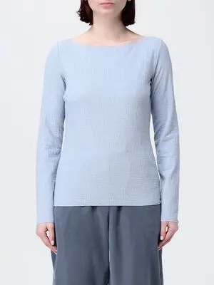 Emporio Armani Stretch Viscose Blend Jumper - Blue