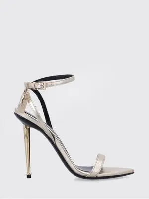 TOM FORD Metallic Heeled Sandals - Gold