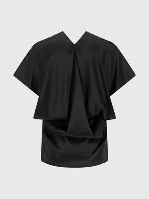 Nina Ricci Silk V-neck Blouse - Black
