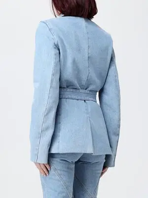 Nina Ricci Cotton Jacket With Belt - Denim