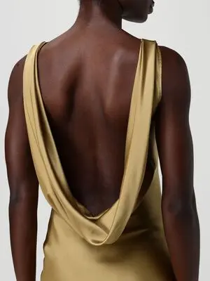 Nina Ricci Silk Midi Dress - Gold