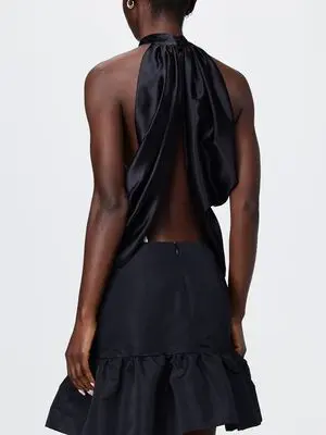 Nina Ricci Silk Draped Top
