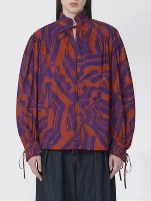 Dries Van Noten Printed Blouse - Orange
