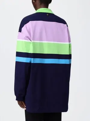 Versace Striped Cotton Polo Shirt - Multicolor