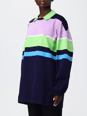 Versace Striped Cotton Polo Shirt - Multicolor