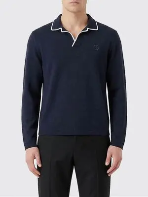 Giorgio Armani Long Sleeve Knit Polo
