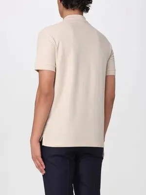 Burberry Cotton Polo Shirt With Three-button Placket And Embroidered Ekd Logo