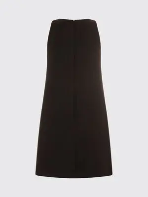 Valentino Garavani Wool And Silk Mini Dress With Rhinestone Embellishments
