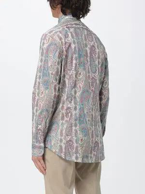 Etro Cotton Shirt With Paisley Print - Multicolor