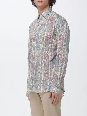 Etro Cotton Shirt With Paisley Print - Multicolor