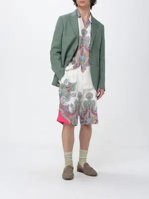 Etro Single-breasted Wool Blazer - Green