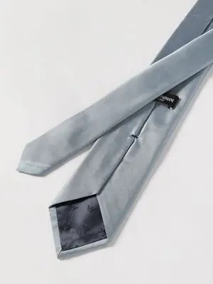 Emporio Armani Textured Neck Tie - Gnawed Blue