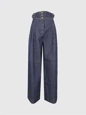 Zimmermann Cotton Denim Palazzo Jeans