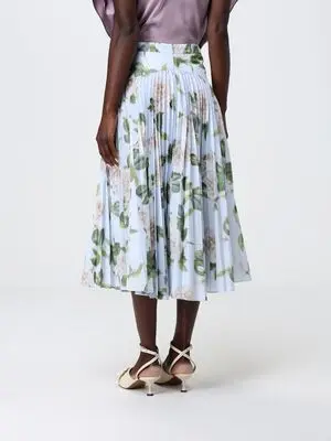 Antonio Marras Pleated Floral Midi Skirt