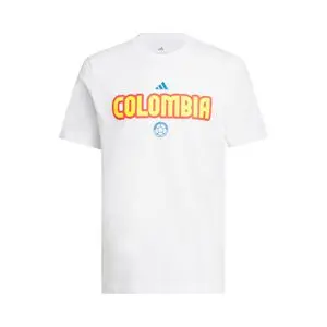 Adidas World Cup 26 Colombia Home Graphic Tee - White