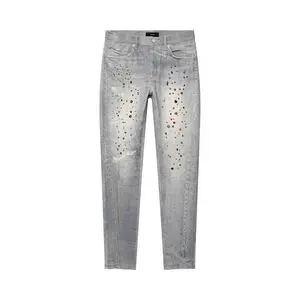 PURPLE BRAND Jewel Print Light Indigo