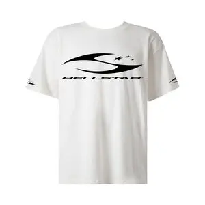 HELLSTAR Cursive Logo T-shirt - White