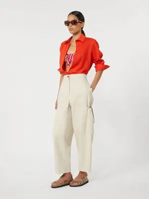 Max Mara Linen Canvas Shirt