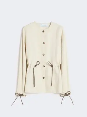 Max Mara Linen And Silk Twill Jacket