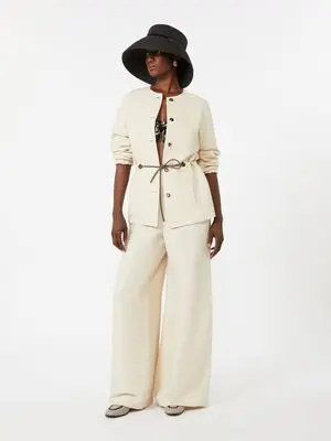 Max Mara Linen And Silk Twill Jacket