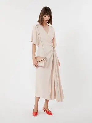 Max Mara Viscose Envers Satin Midi Dress