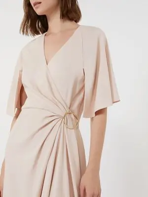 Max Mara Viscose Envers Satin Midi Dress