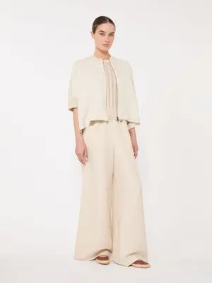 Max Mara Linen Yarn Bomber Cardigan