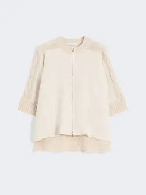 Max Mara Linen Yarn Bomber Cardigan
