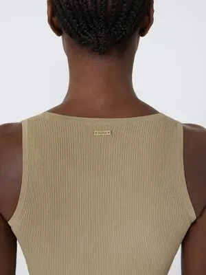 Max Mara Viscose-blend Knit Top - Kaki