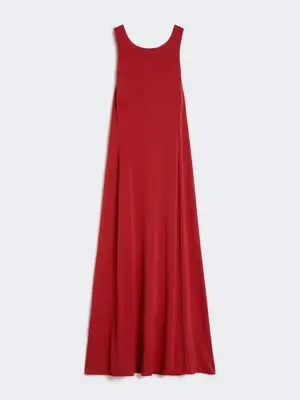 Max Mara Viscose Jersey Fit-and-flare Dress - Red