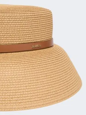Max Mara Wide Brim Lampshade Hat - Beige