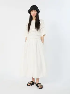 Max Mara Cotton Balloon Skirt - Ivory