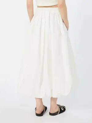 Max Mara Cotton Balloon Skirt - Ivory