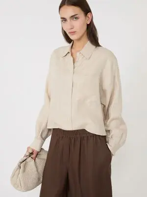 Max Mara Linen Button-down Shirt