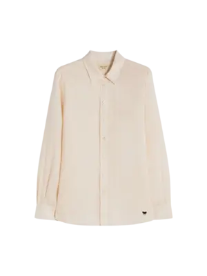 Max Mara Linen Button-down Shirt - Ecru