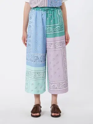 Max Mara Printed Cotton Poplin Trousers