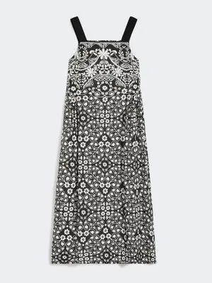 Max Mara Printed Cotton Voile Maxi Dress