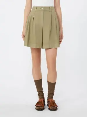 Max Mara Cotton Panama Bermuda Shorts