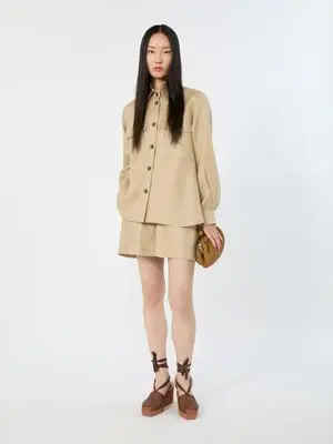 Max Mara Pure Linen Bermuda Shorts